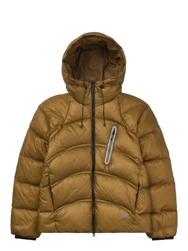NEW BALANCE Flying 77 Superlight Hooded Down Jacket - Mustard