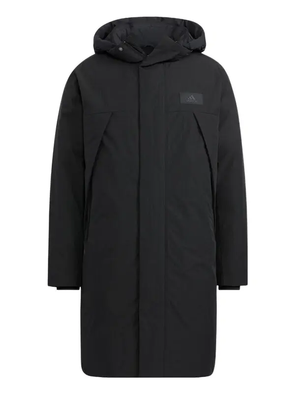 Adidas Goose Down Coat With Logo Detail - Default Colorway