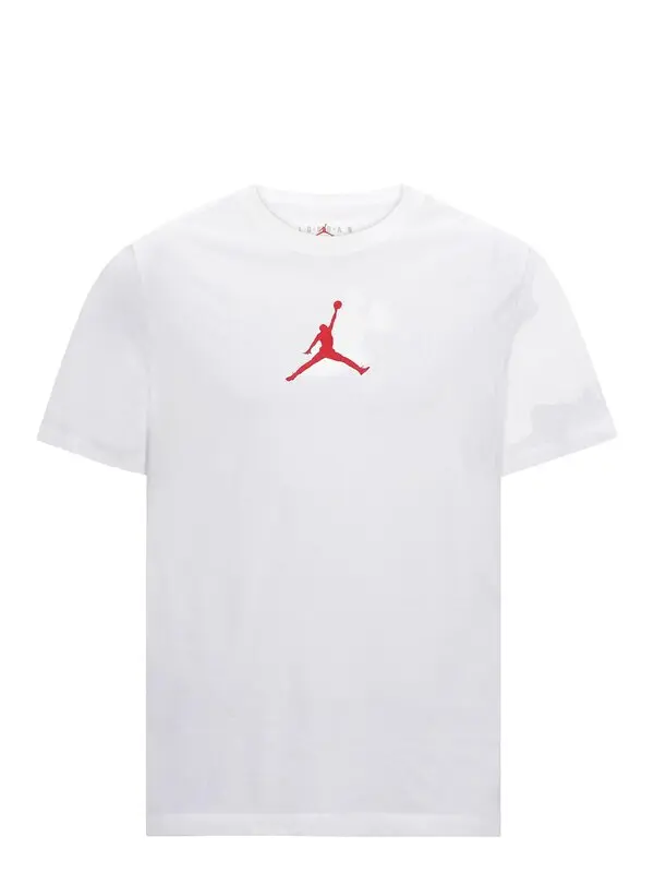 JORDAN Jumpman Casual Crew-neck Short Sleeve Sports White - White/red
