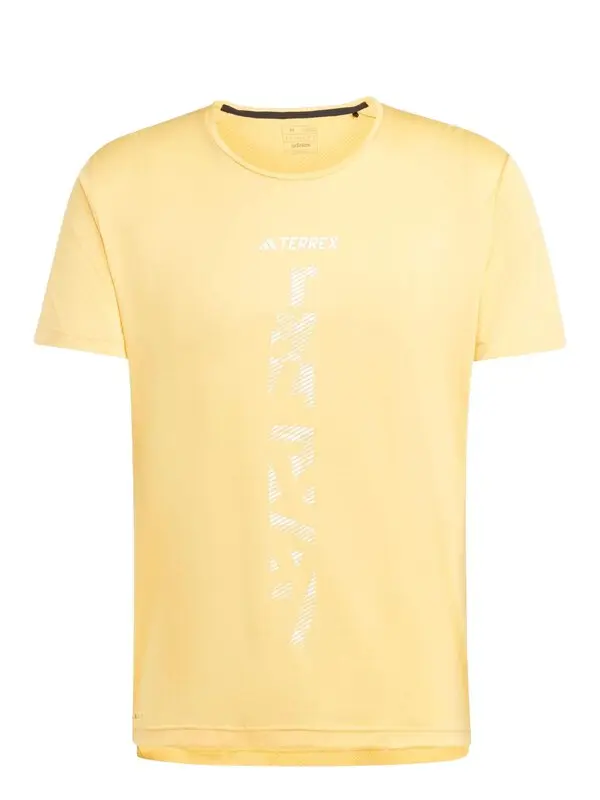 Adidas Agravic Trail Running T-shirt Asia Sizing 'yellow - Semi Spark