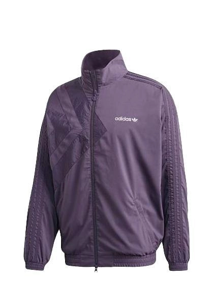Adidas Originals Logo Stand Collar Track Jacket - Purple