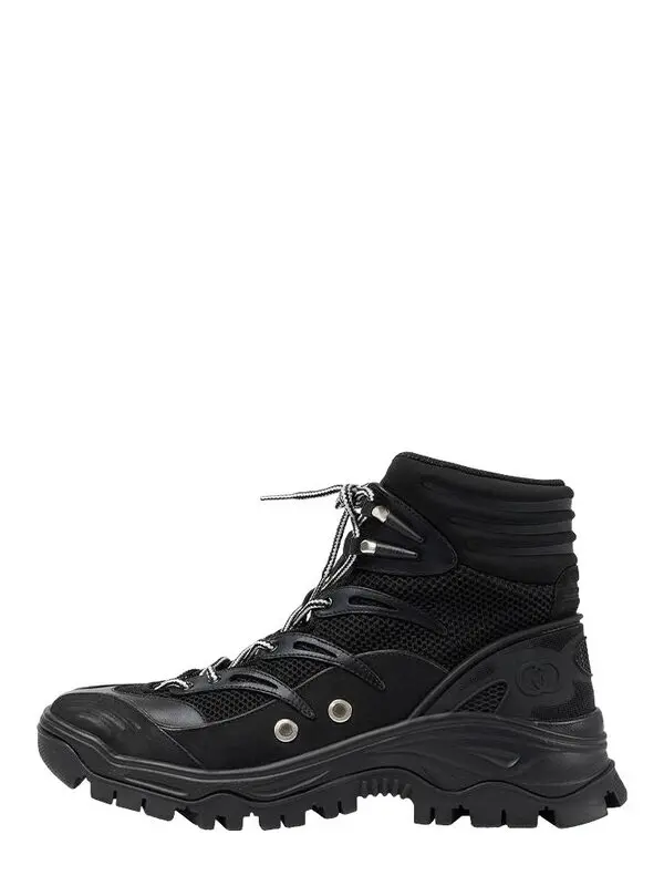 Gucci Lace Up Boot - Black
