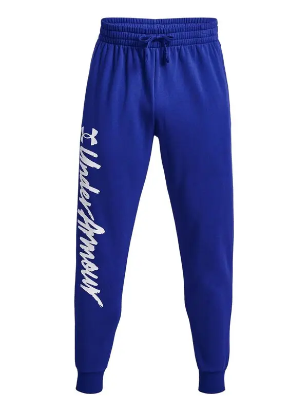 Under Armour Rival Fleece Graphic Pants 'blue - Blue/white