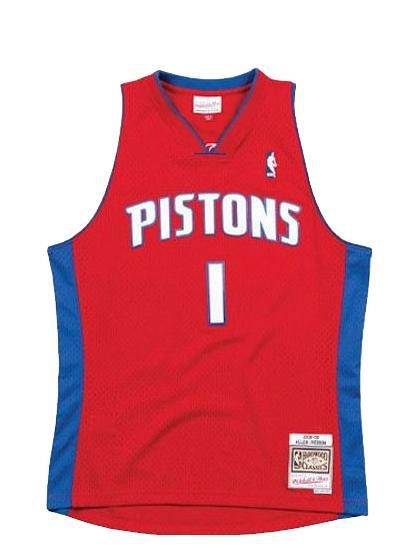Mitchell & Ness Nba 2008-09 Detroit Pistons Iverson Jersey - Red