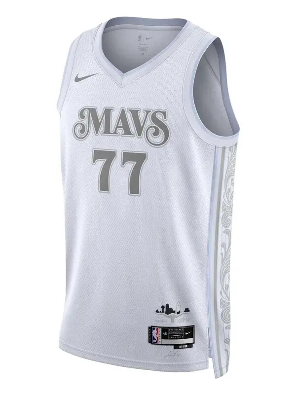 Nike Nba Luka Doncic Dallas Mavericks 2024/25 City Edition Swingman Jersey #77 - White