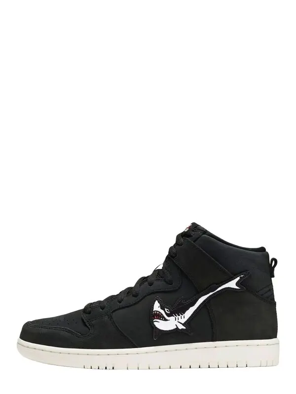 Nike Dunk High "orange Label" Oskar Rozenberg Shark Patch - Black
