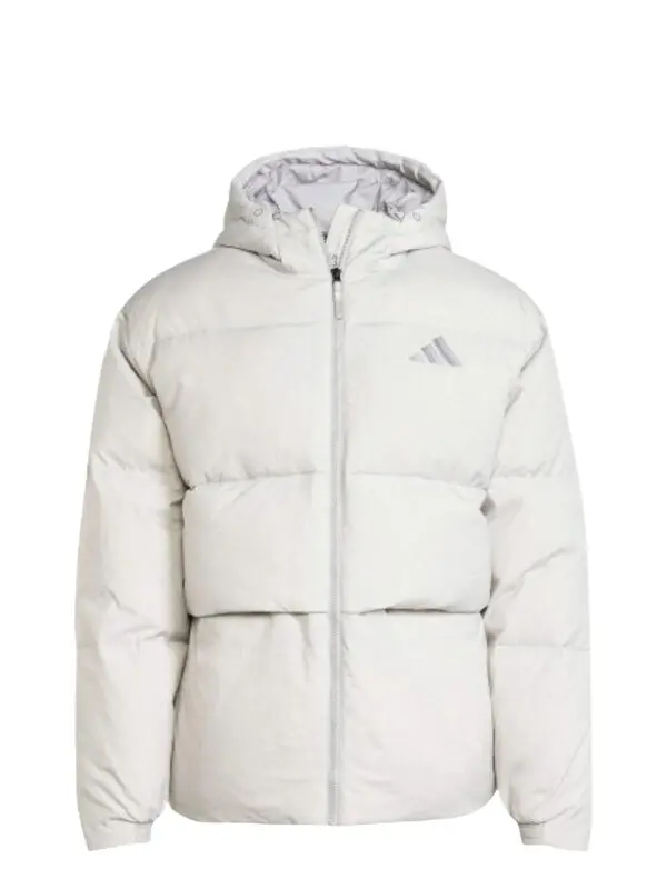 Adidas Padded Hooded Down Jacket - White