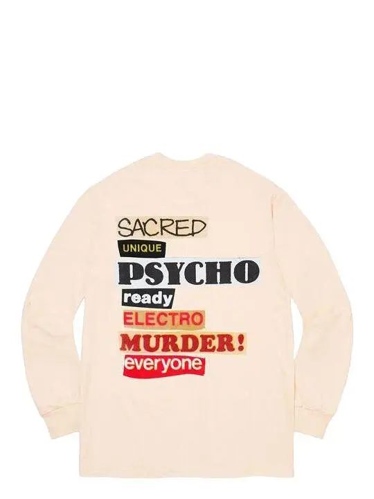 Supreme Ss20 Week 1 Sacred Unique Ls Tee - Creamyellow