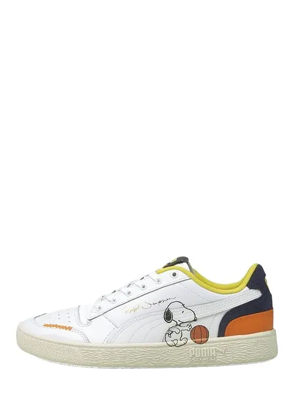 PUMA Peanuts X Ralph Sampson 'snoopy' Low Top Sneakers - White/orange/black