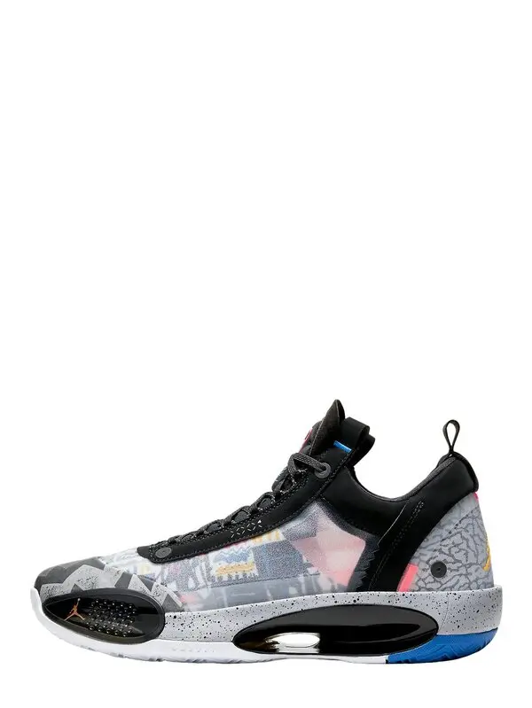 JORDAN 34 Low Pf "heritage Grey - Black/laser Orange/white