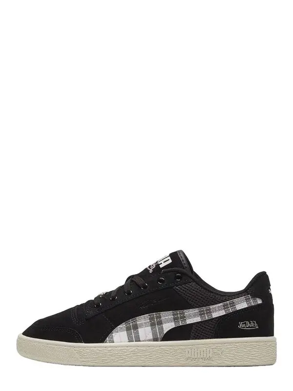 PUMA Von Dutch X Ralph Sampson Plaid Print Sneakers - Black