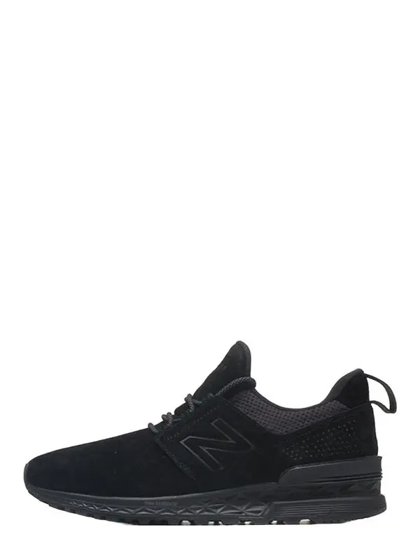 NEW BALANCE 574s Suede Sneakers - Black