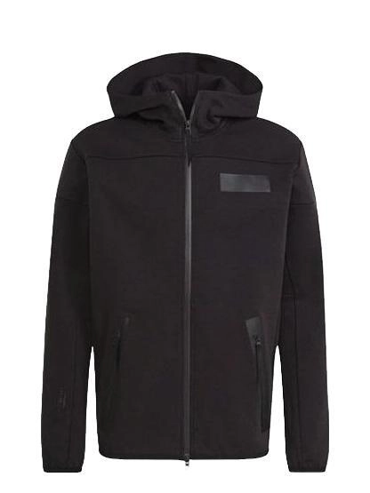 Adidas Hooded Zip-up Track Jacket - Black