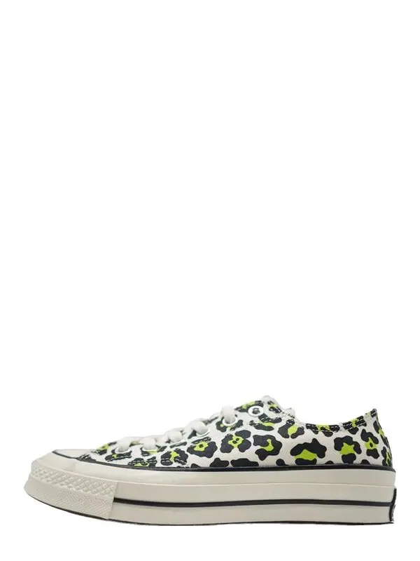 CONVERSE Chuck 70 Low Archive Print Leopard Sneakers - White/green/black