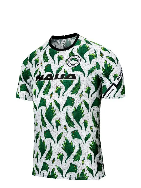 Nike Nigerian Football Quick-dry Casual Short-sleeved Top - White