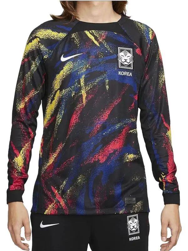 Nike Korea Dri-fit Stadium Away Long Sleeve Jersey - Black