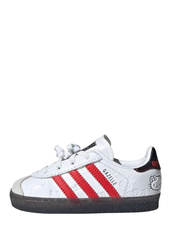 Adidas X Hello Kitty Gazelle Indoor '50th Anniversary' Sneakers - Cloud White/red/core Black