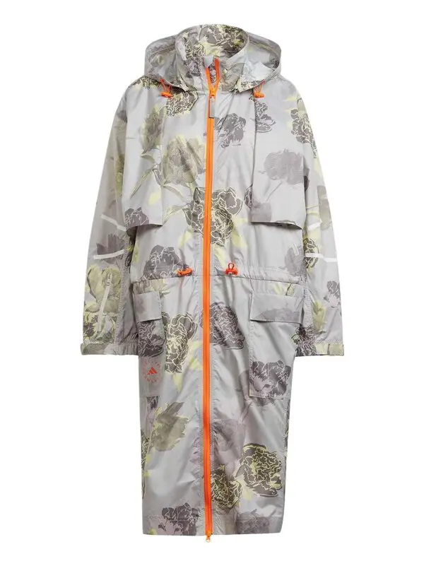 Adidas Stella Mccartney Sportswear Long Parka - Grey/orange