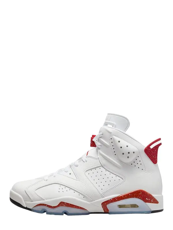 JORDAN Retro High Top Sneakers - White/university Red/black