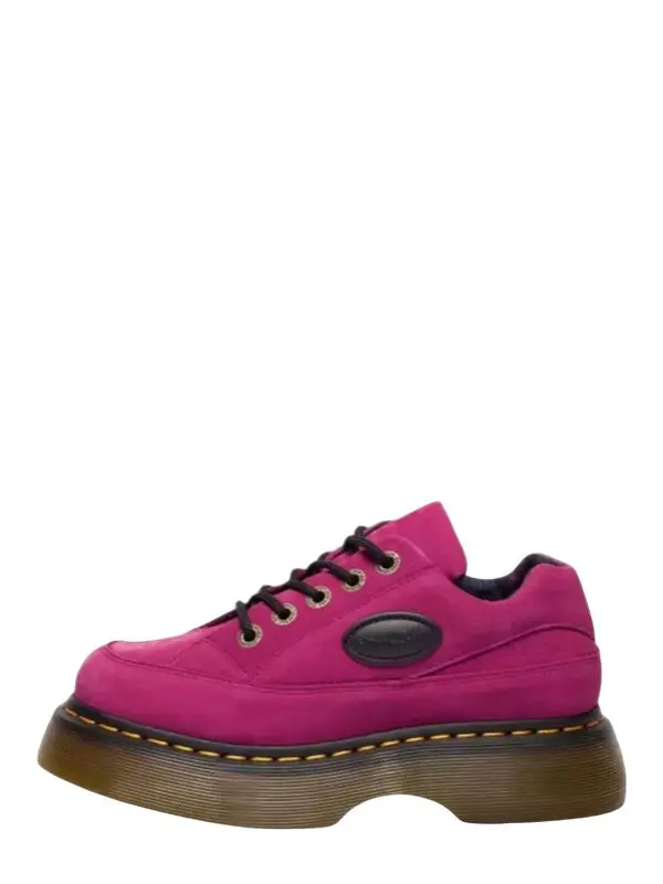 Dr. Martens Milled Nubuck Lace-up Sneakers - Fuchsia Pink