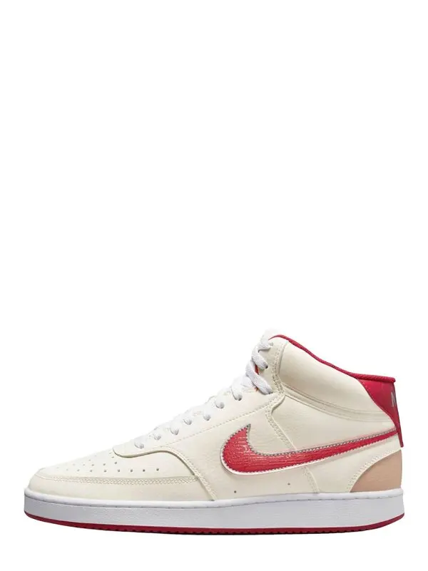 Nike Court Vision Mid-top Sneakers - White/red