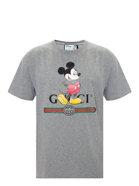 Gucci X Disney Crossover Short Sleeve T-shirt - Grey