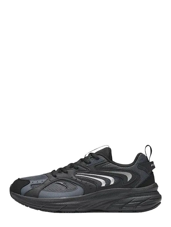 ANTA At956 Athletic Sneakers - Black/silver/grey