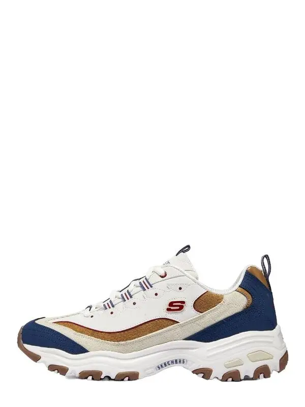 Sketchers D'lites Varsity Spirit Lace-up Sneakers - White/blue/tan