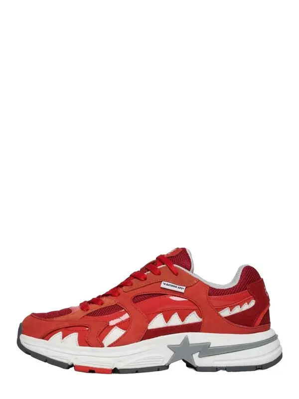 A BATHING APE Shark Sta 'korea' Sneakers - Red/multi-color