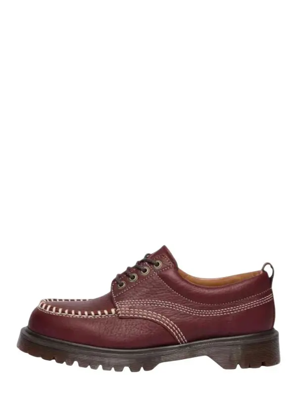 Dr. Martens Lowell Wild Grain Lace Up Moc Toe - Russet Red