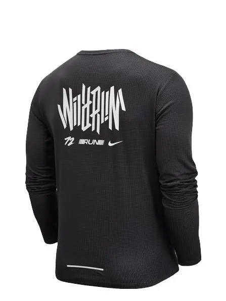 Nike Pacer Wild Run Long Sleeve Running Top - Black