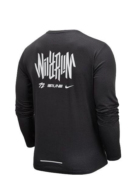 Nike Pacer Wild Run Long Sleeve Running Top - Black