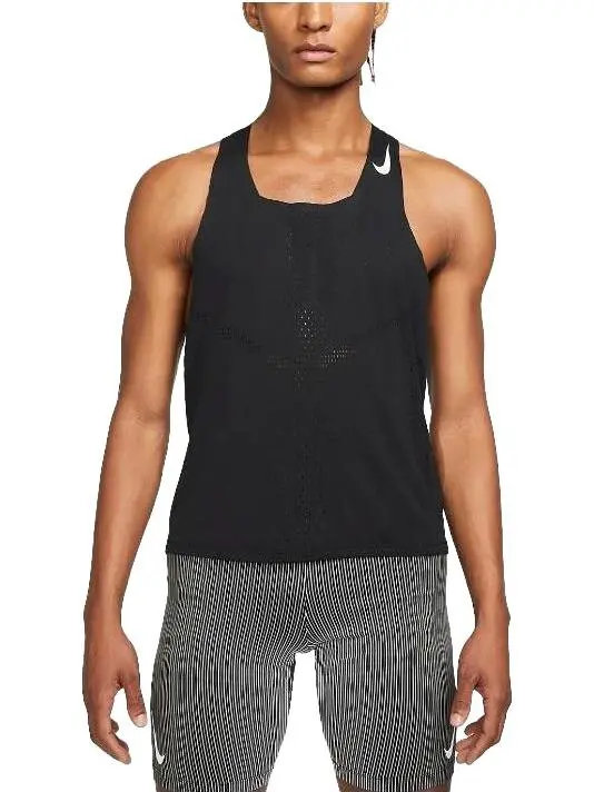 Nike Dri-fit Adv Aeroswift Racing Running Singlet - Black
