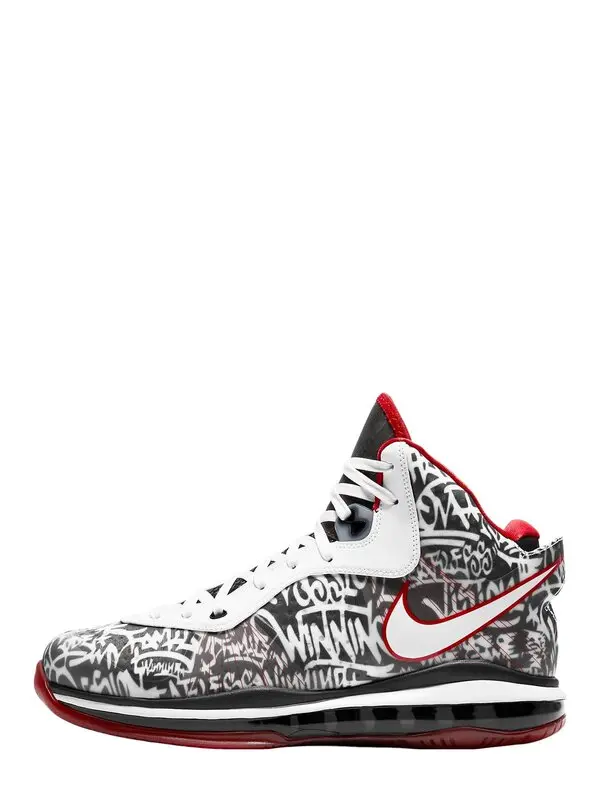 Nike Lebron "graffiti" High Top Sneakers - Black