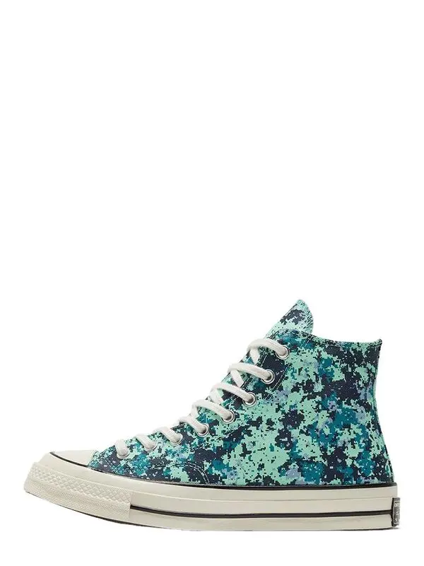CONVERSE Chuck 70 High Top "digi Camo Green Glow - Green/blue