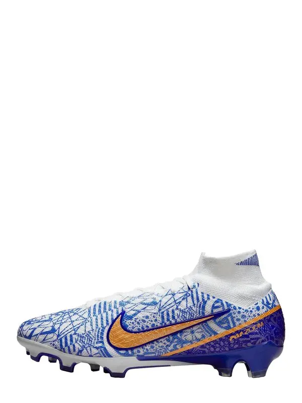Nike Mercurial Superfly Elite Cr7 Fg Azulejo Football Boots - Blue/white