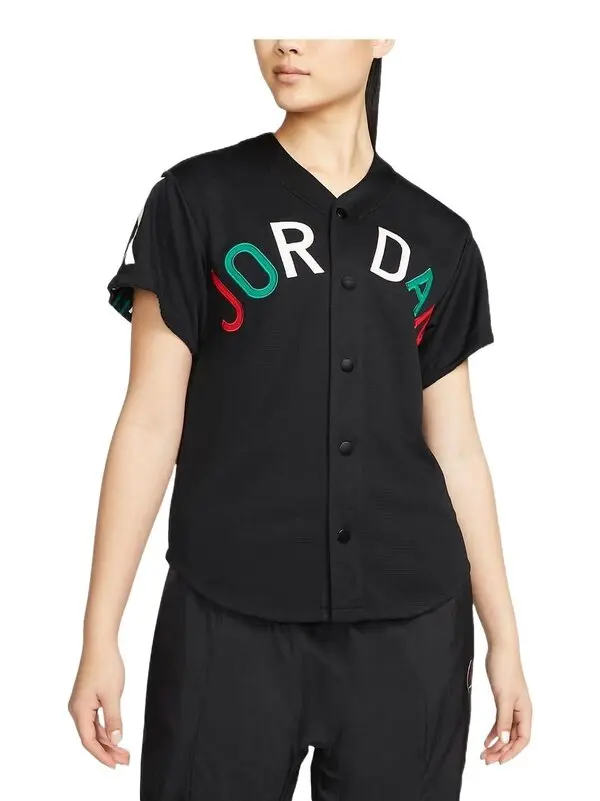 JORDAN X Nina Chanel Abney Graphic Top - Black