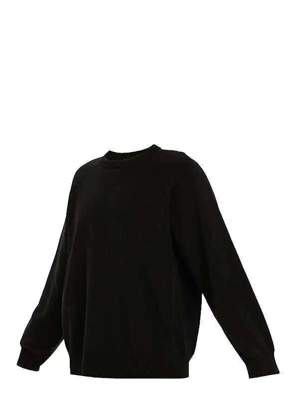 Adidas Y-3 Loose Round Neck Long Sleeves Pullover - Black