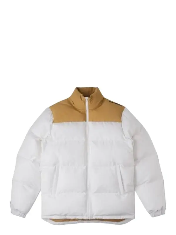 CONVERSE Colorblock Down Jacket - White/tan