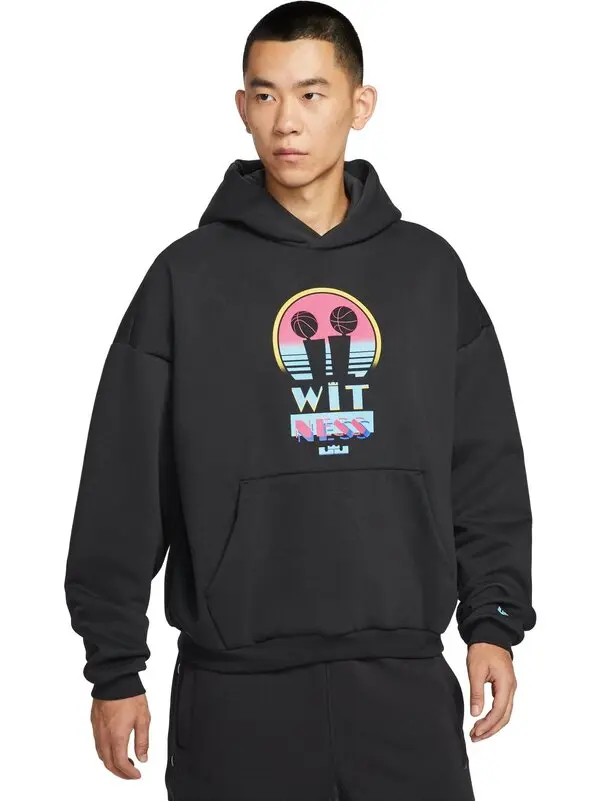 Nike Lebron Standard Issue Hoodie 'miami Twice - Black