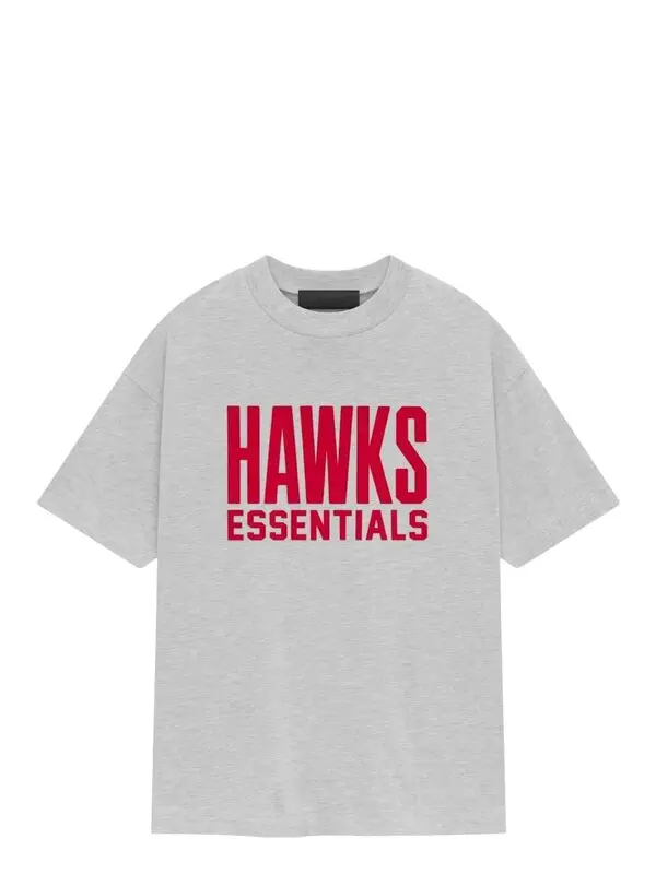 Fear Of God X Nba Hawks T-shirt - Light Heather Grey