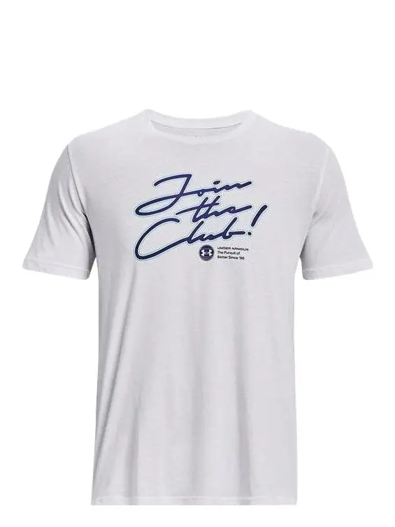 Under Armour Join The Club T-shirt 'white - White/blue