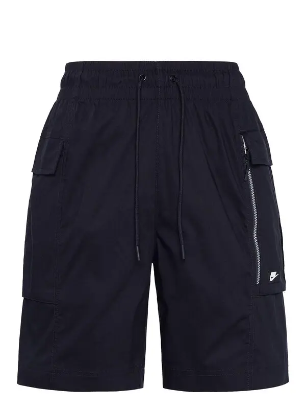 Nike Sports Shorts Elastic Waist Breathable Fitness Workout Sportswear - Black