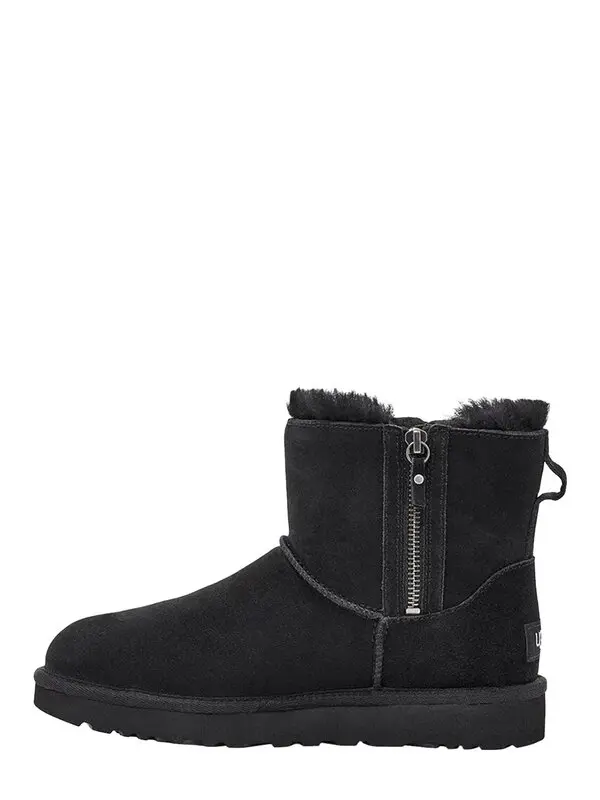 UGG Classic Mini Double Zip Boot - Black