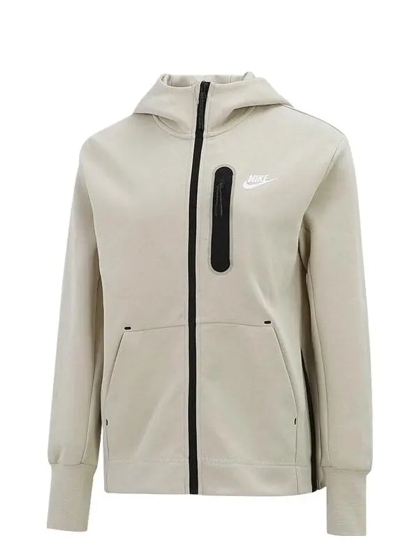Nike Tech Fleece Full-zip Hoodie Jacket - Beige/black