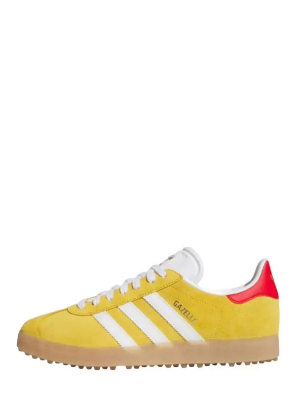 Adidas Gazelle Spikeless Golf Shoes - Bold Gold/cloud White/better Scarlet