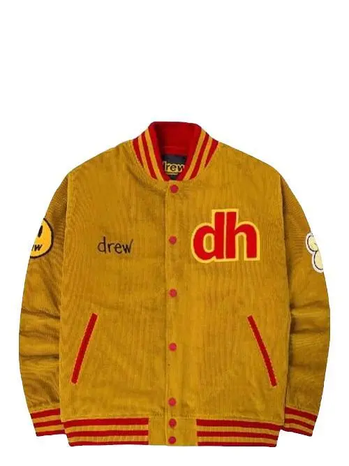Drew House Corduroy Varsity Jacket - Brown