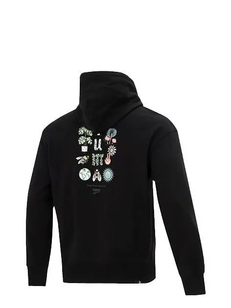 PUMA Downtown Graphic Zip-up Hoodie - Black
