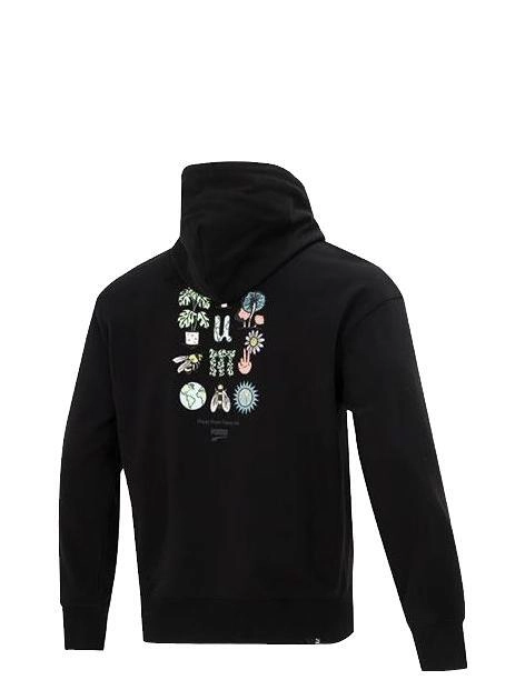 PUMA Downtown Graphic Zip-up Hoodie - Black