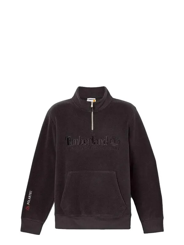 Timberland Linear Logo 1/4 Zip Sweatshirt - Black